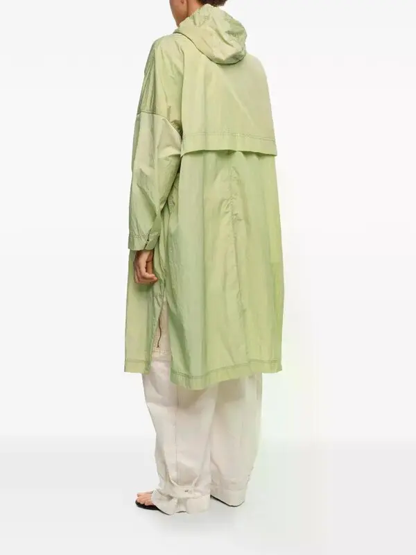 Bimba Y Lola Hooded Zipped Coat - Green