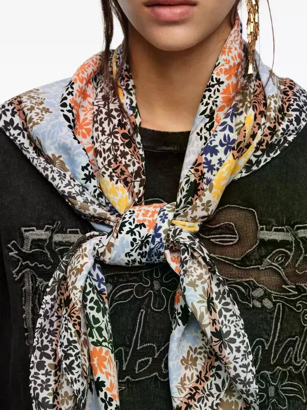 Bimba Y Lola Floral-print Scarf