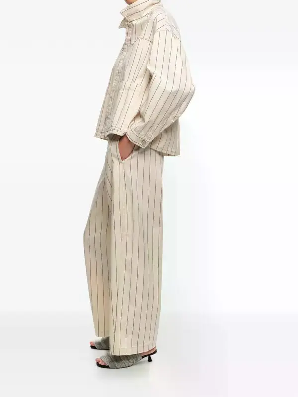 Bimba Y Lola Striped Wide-leg Trousers