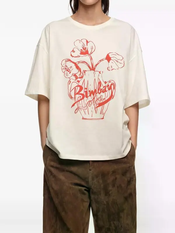 Bimba Y Lola Floral Print T-shirt