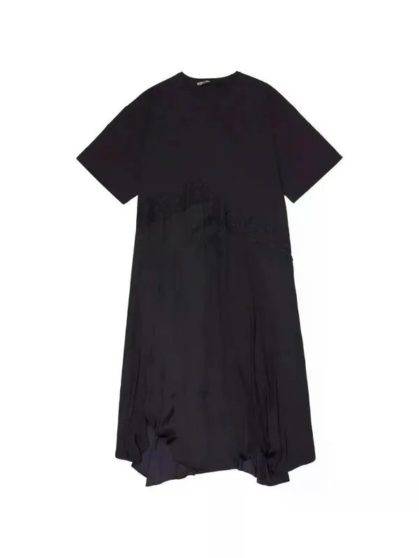 Bimba Y Lola Black Lace Detail Midi Dress