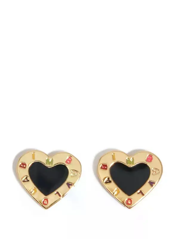 Bimba Y Lola Heart Earrings - Gold