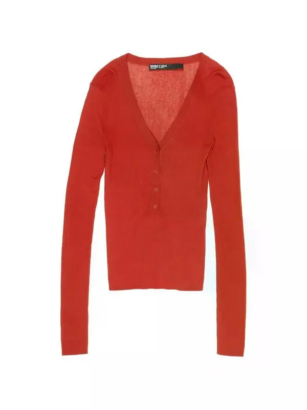 Bimba Y Lola V-neck Buttoned Top