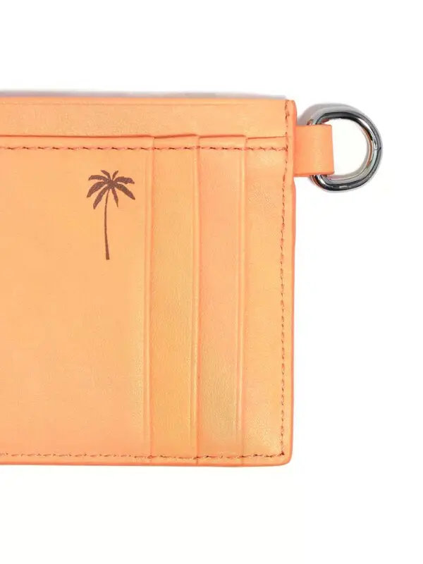 Bimba Y Lola Palms Small Leather Cardholder - Orange