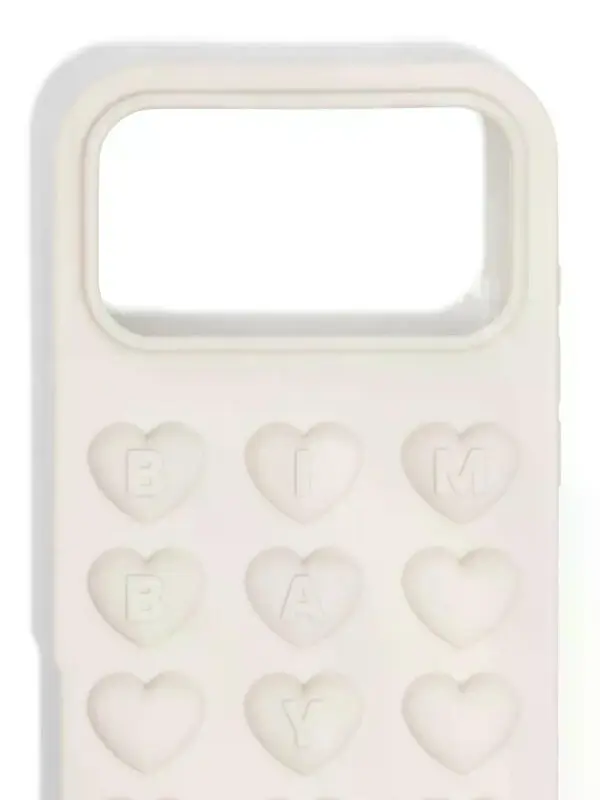 Bimba Y Lola Iphone 17 Pro Max Heart-embossed Case - Neutrals