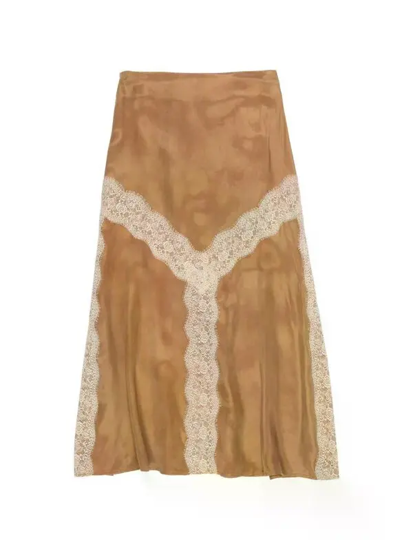 Bimba Y Lola Lace-trim Midi Skirt
