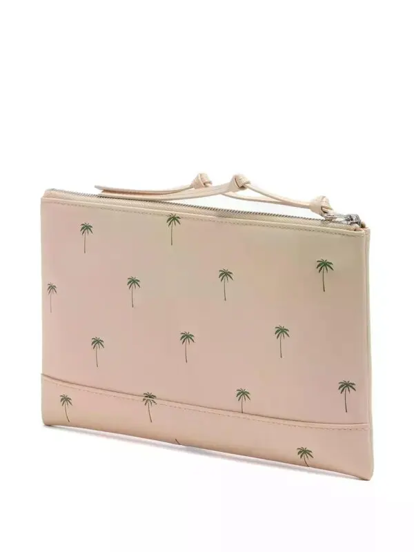 Bimba Y Lola Palms Leather Makeup Bag - Neutrals