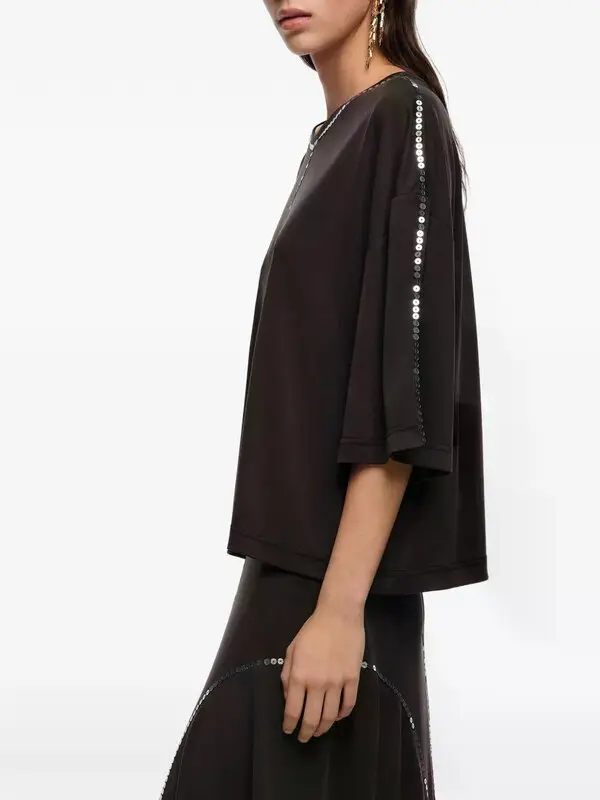 Bimba Y Lola Sequin-embellished T-shirt