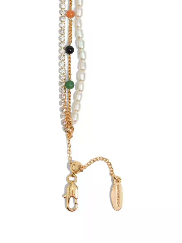 Bimba Y Lola Beaded Heart Necklace