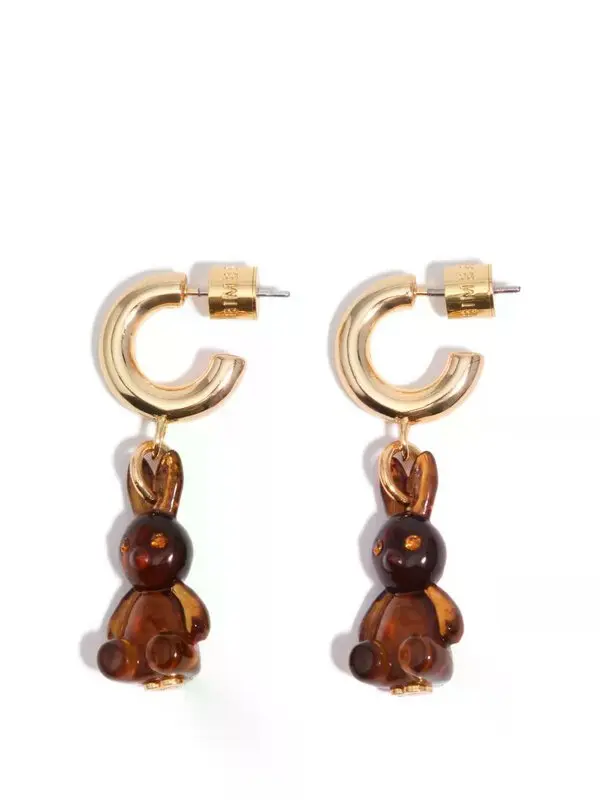 Bimba Y Lola Rabbit Hoop Earrings - Gold