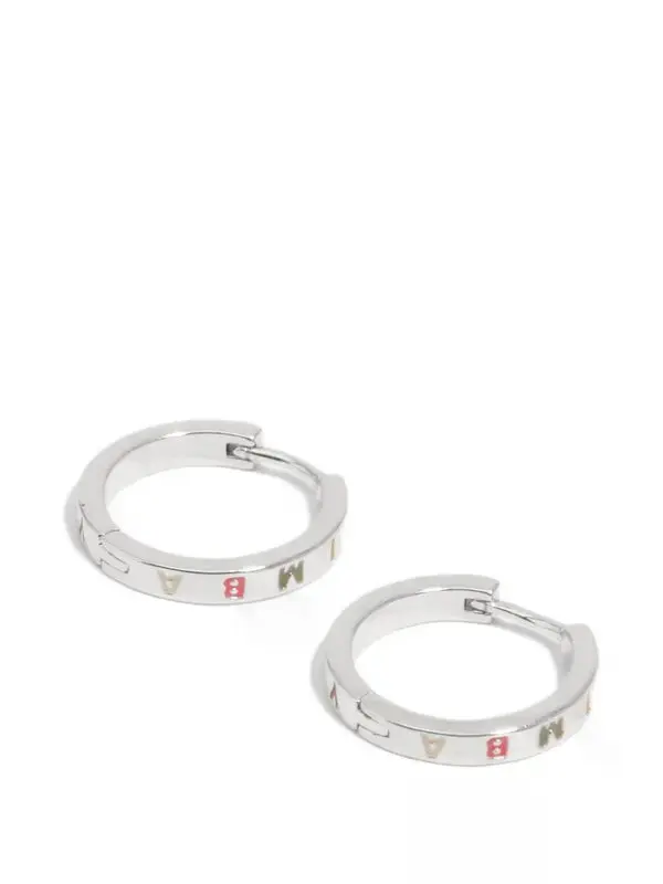 Bimba Y Lola Lettering Hoop Earrings