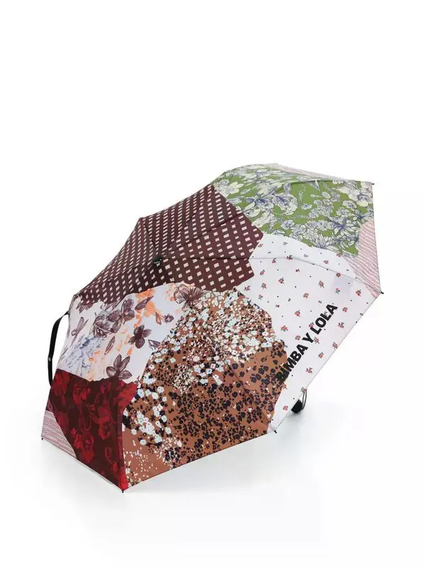 Bimba Y Lola Patchwork-print Umbrella