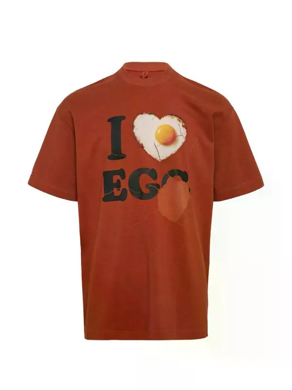 DOUBLET I Love Egg T-shirt - Brown