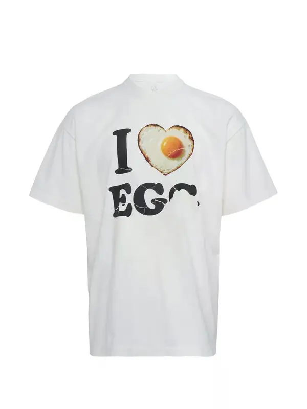 DOUBLET I Love Egg T-shirt - White
