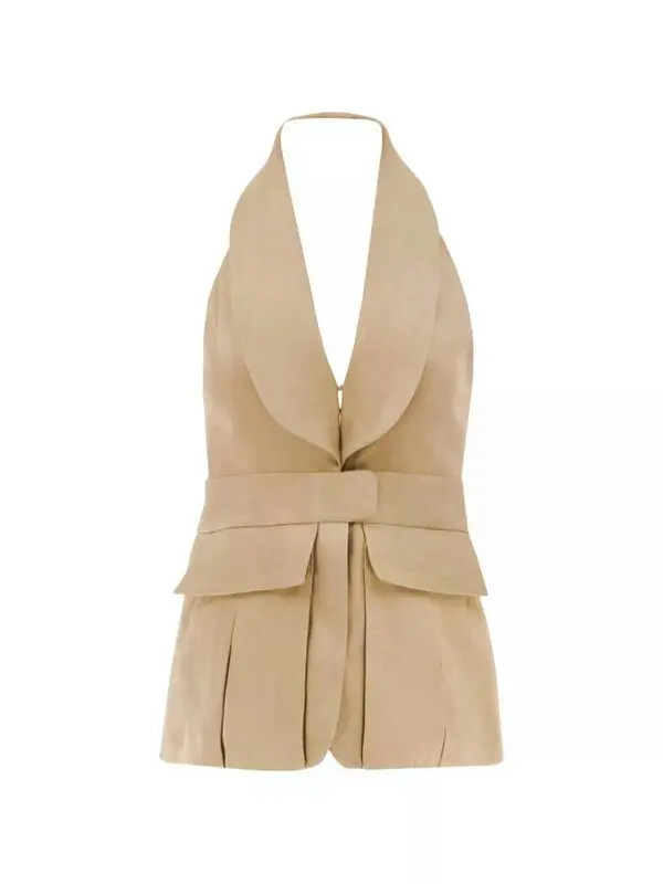 Alexis Micoli Sleeveless Vest - Neutrals
