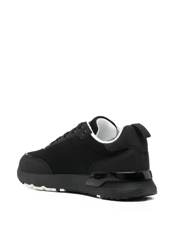 Versace Logo-detail Lace-up Sneakers - Black