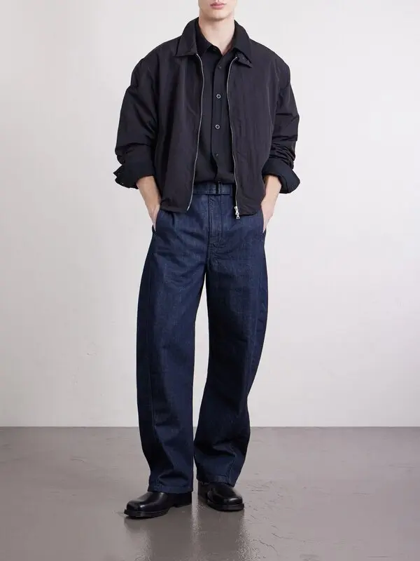 LEMAIRE Twisted Barrel-leg Belted Organic Jeans