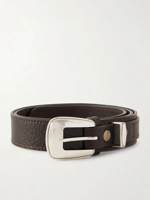 LEMAIRE 3cm Full-grain Leather Belt - Brown