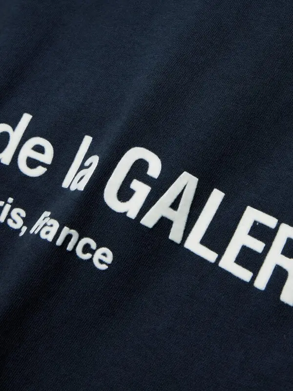 GALLERY DEPT. French Lux Logo-flocked Cotton-jersey T-shirt - Black
