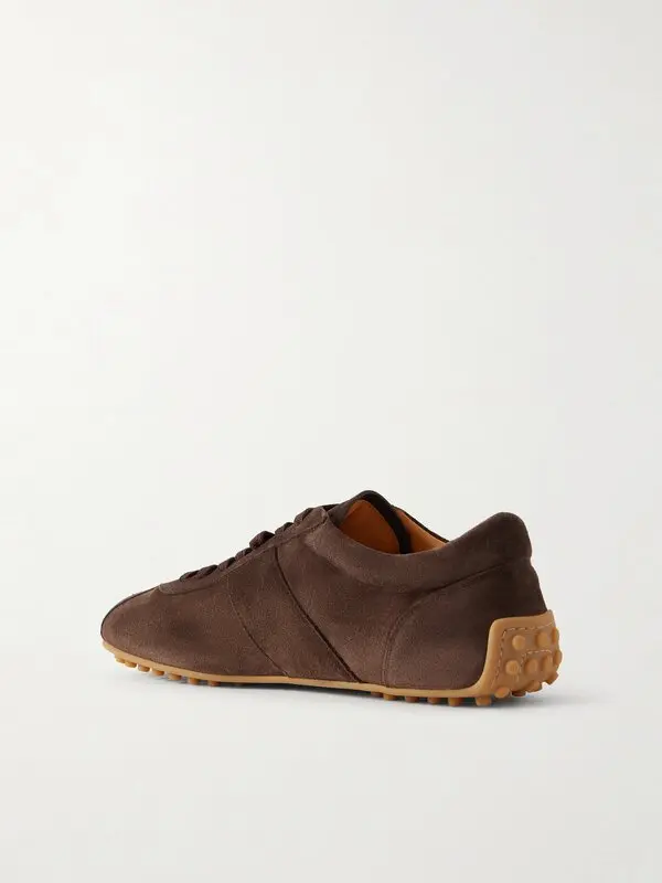 TOD'S T Marathon Suede Sneakers - Brown