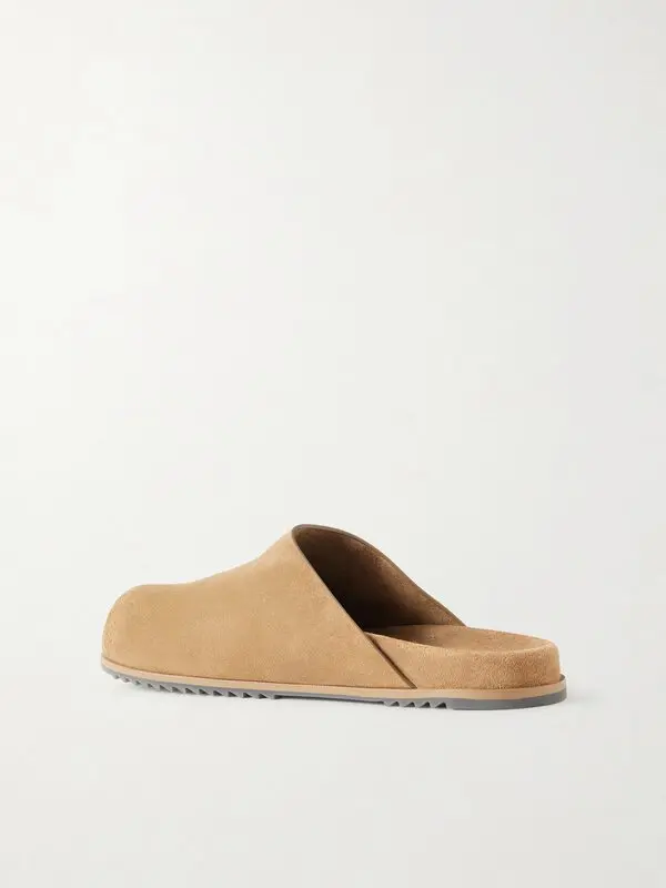 Rick Owens Granola Suede Mules