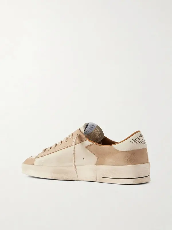 GOLDEN GOOSE Stardan Distressed Sneakers - Neutrals