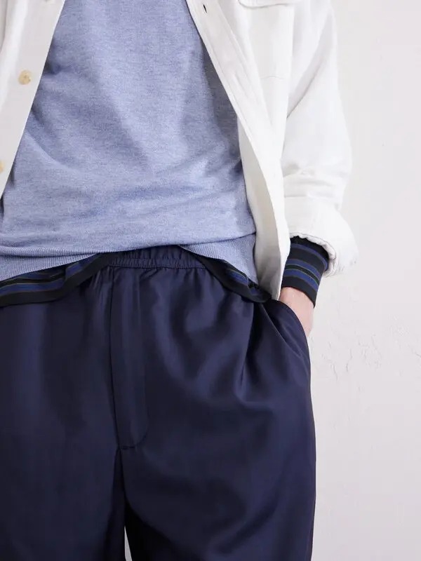 Altea Maglia Cotton And Cashmere-blend T-shirt - Blue