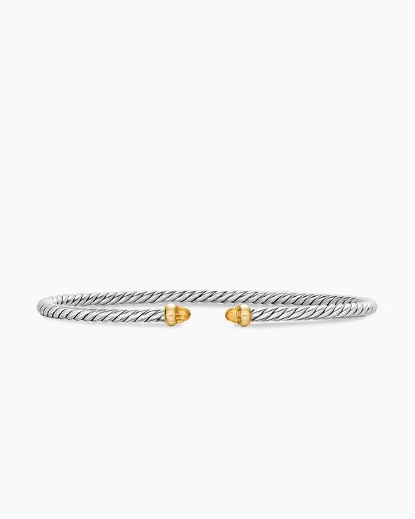 David Yurman Micro Cable Flex Bracelet - Citrine