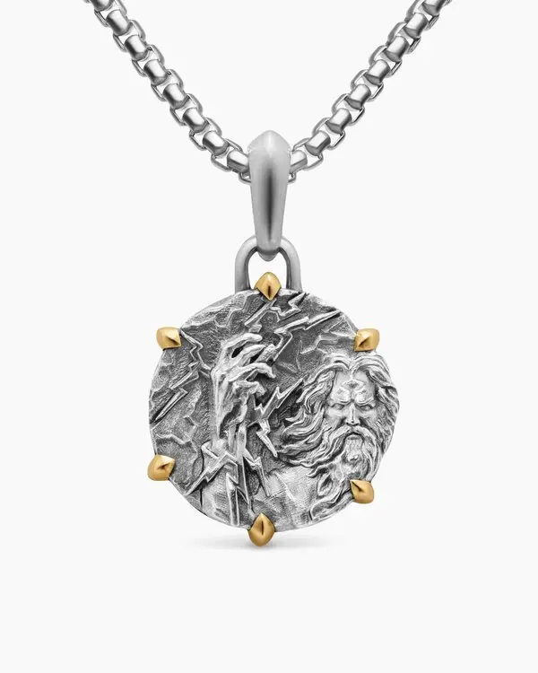David Yurman Zeus Amulet - Sterling Silver/18k Yellow Gold