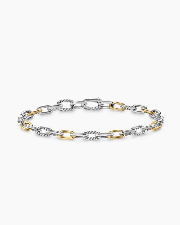 David Yurman Dy Madison® Chain Bracelet - Sterling Silver/18k Yellow Gold
