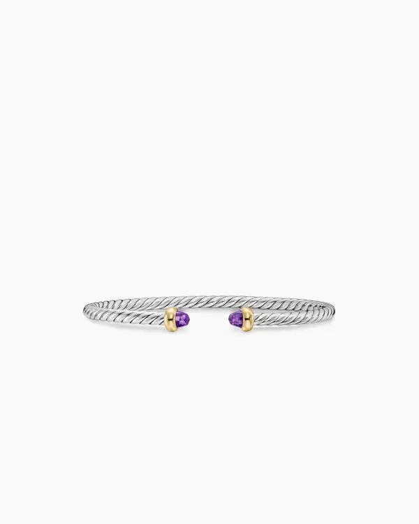 David Yurman Micro Cable Flex Bracelet - Amethyst