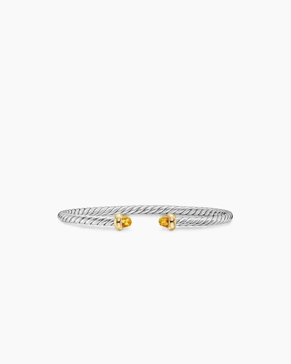 David Yurman Micro Cable Flex Bracelet - Citrine