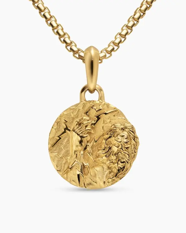 David Yurman 18k Yellow Gold Zeus Amulet - All 18k Yellow Gold