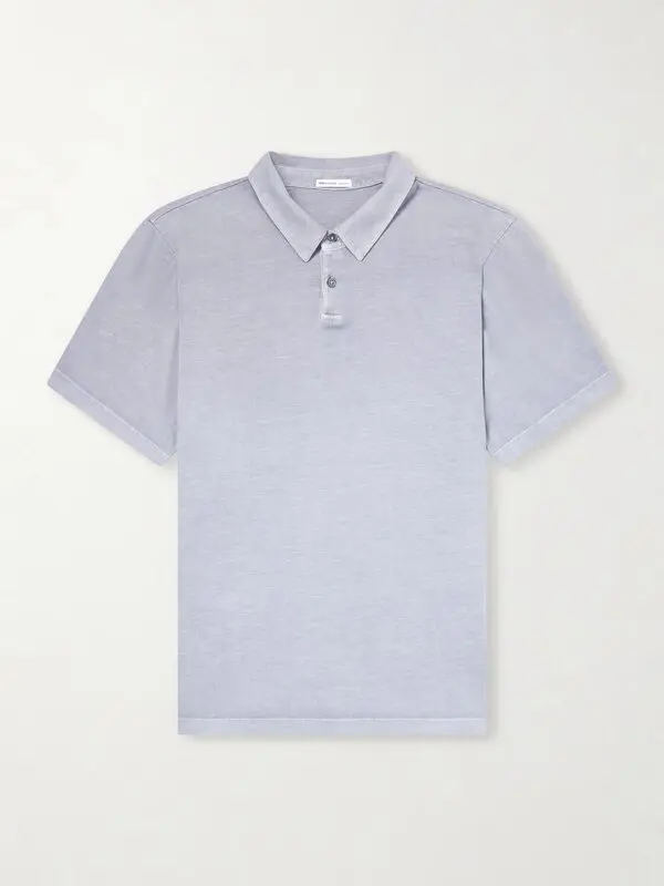 JAMES PERSE Supima Cotton-jersey Polo Shirt