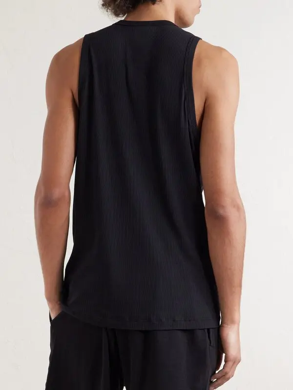 JAMES PERSE Ribbed Tank Top - Black