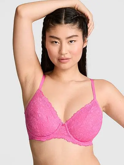 Pink Wink Wink™ Undercover Lift Unlined Demi Bra - Pink