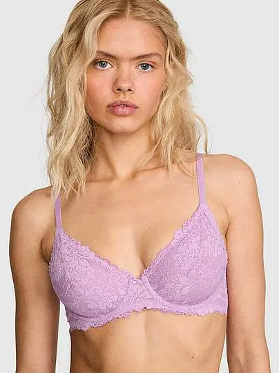 Pink Wink Wink™ Undercover Lift Unlined Demi Bra - Purple