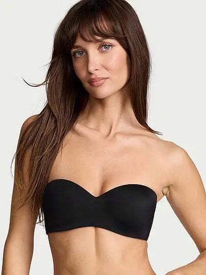 Victoria's Secret Bare Lightly Lined Sweetheart Strapless Bra - Black