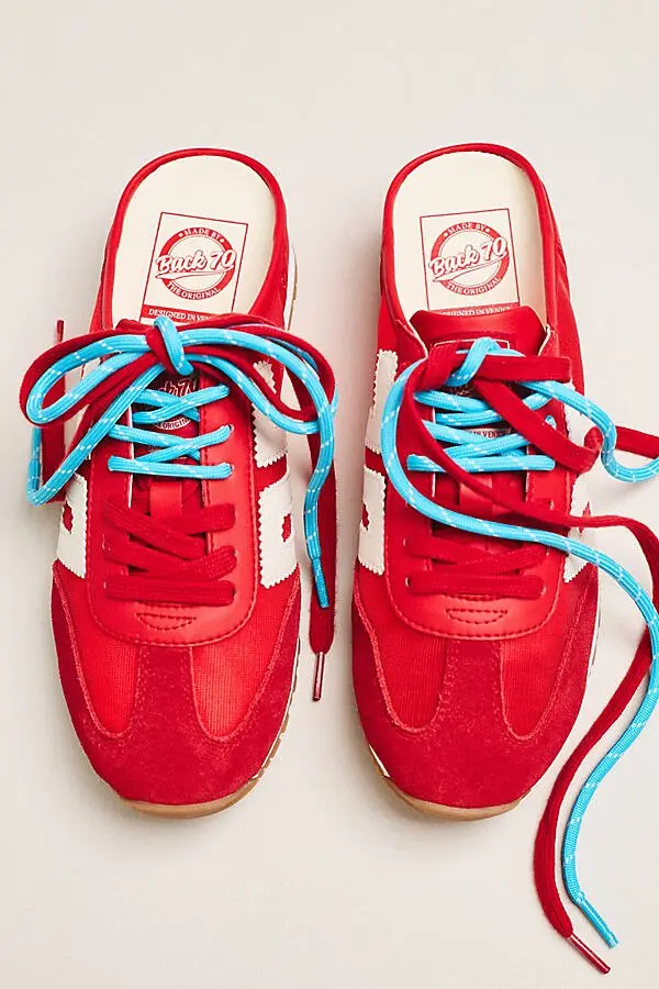 BACK 70 Exclusive Venice Mule Sneakers - Red