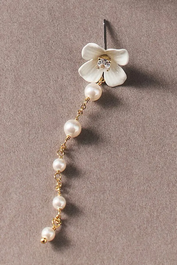 Nadri Ajoa Daisy Freshwater Pearl Drop Earrings
