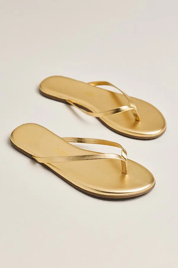 Tkees Thong Sandals - Gold Metallic