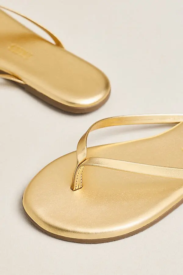 Tkees Thong Sandals - Gold Metallic