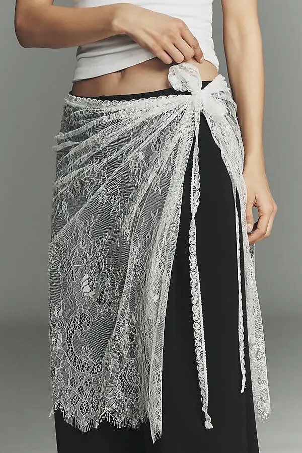 Anthropologie Sheer Lace Sarong