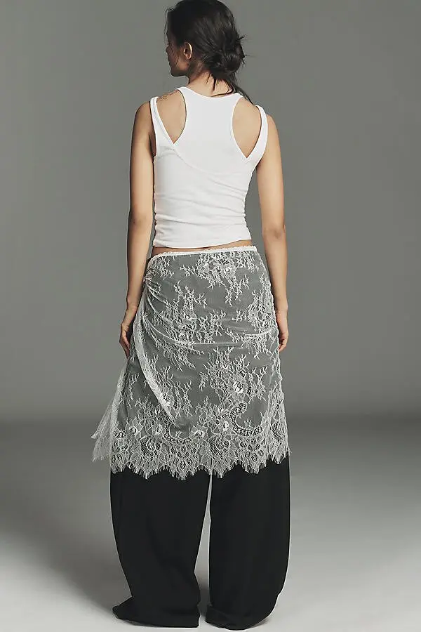 Anthropologie Sheer Lace Sarong