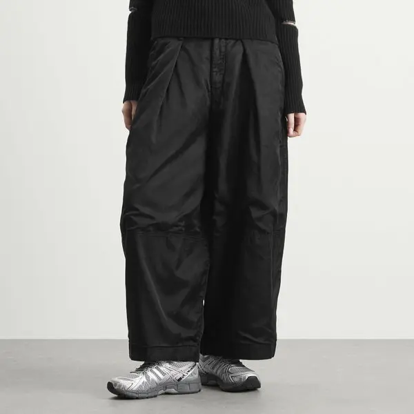 You Must Create Deadbeat Satin Trousers - Black