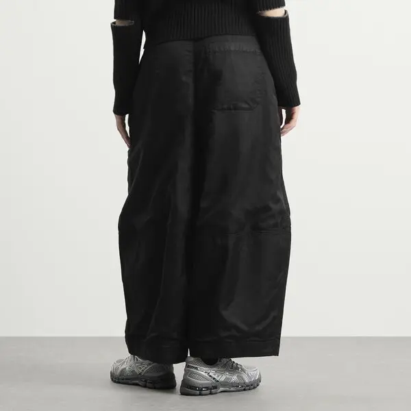 You Must Create Deadbeat Satin Trousers - Black