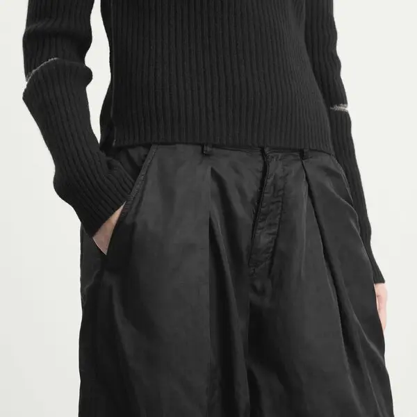 You Must Create Deadbeat Satin Trousers - Black