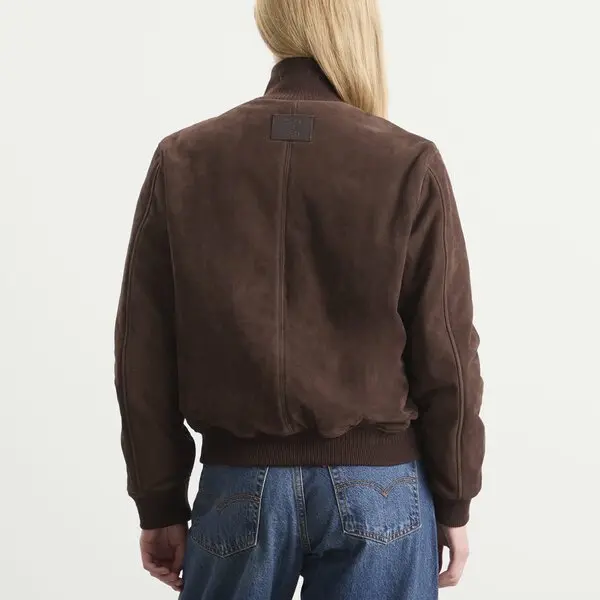Closed Suede Bomber Jacket