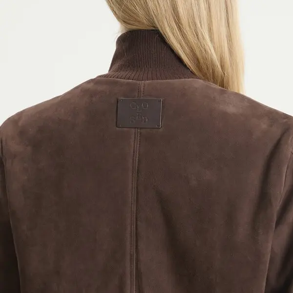 Closed Suede Bomber Jacket