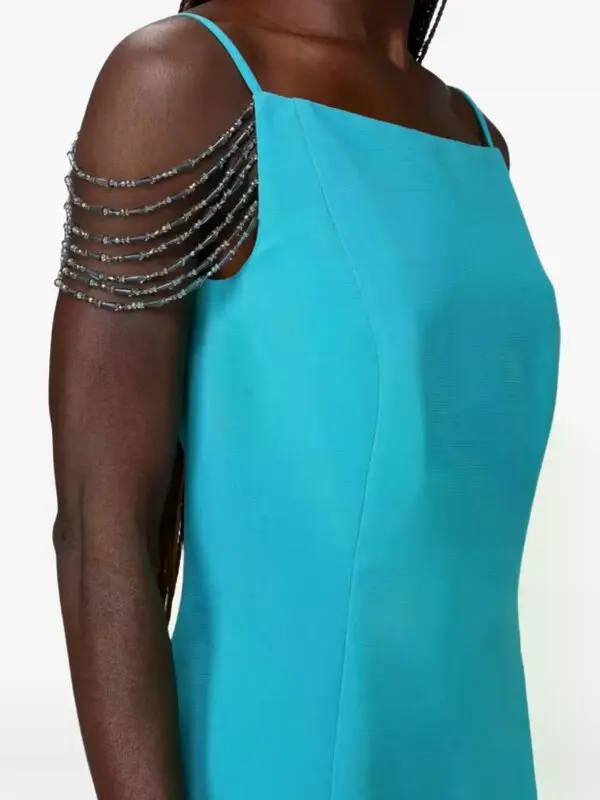 Pinko Chain-embellished Midi Dress - Blue